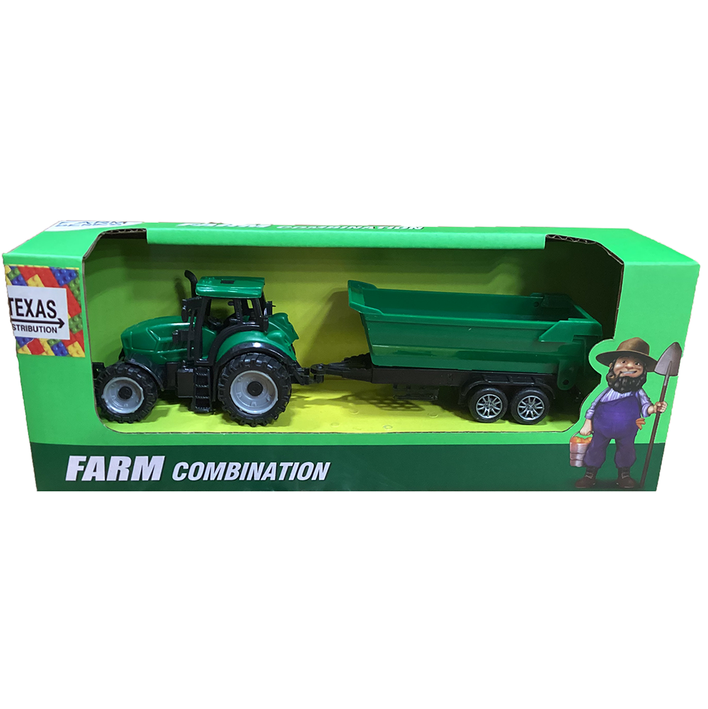 Farm Tractor and Wagon Vehicle Set in Open Window Box – Marana Pumpkin ...