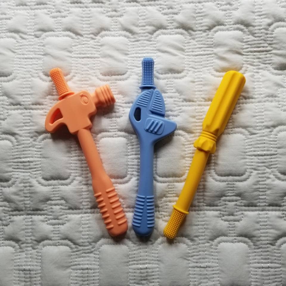 Silicone Tools Teething Tube Teether Set – Marana Pumpkin Patch