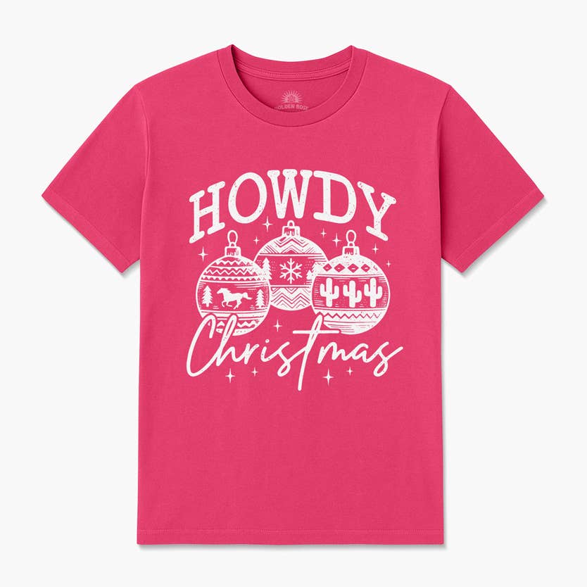 Howdy Christmas Western Graphic Tee: Vintage White / L – Marana Pumpkin ...
